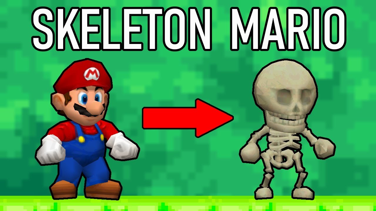 Skeleton Mario in NSMB DS | Halloween Special | 4K 60FPS - YouTube