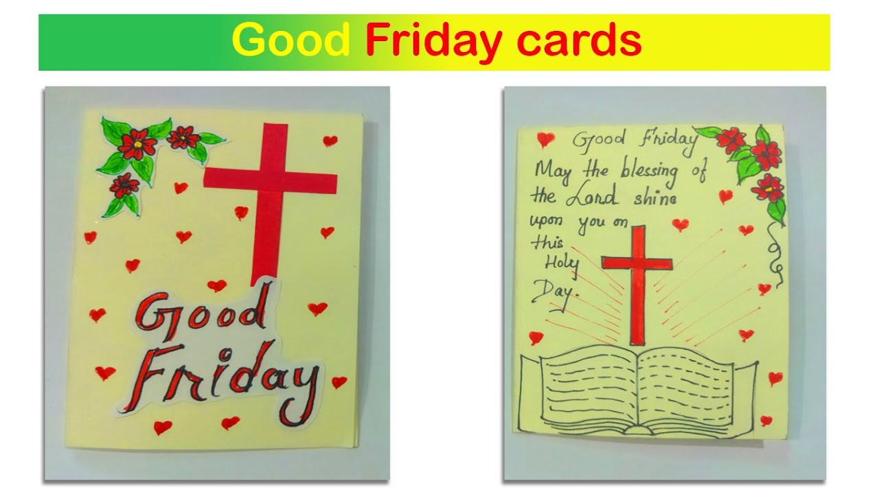 Good Friday greeting cards || Good Friday cards|| Handmade card ...