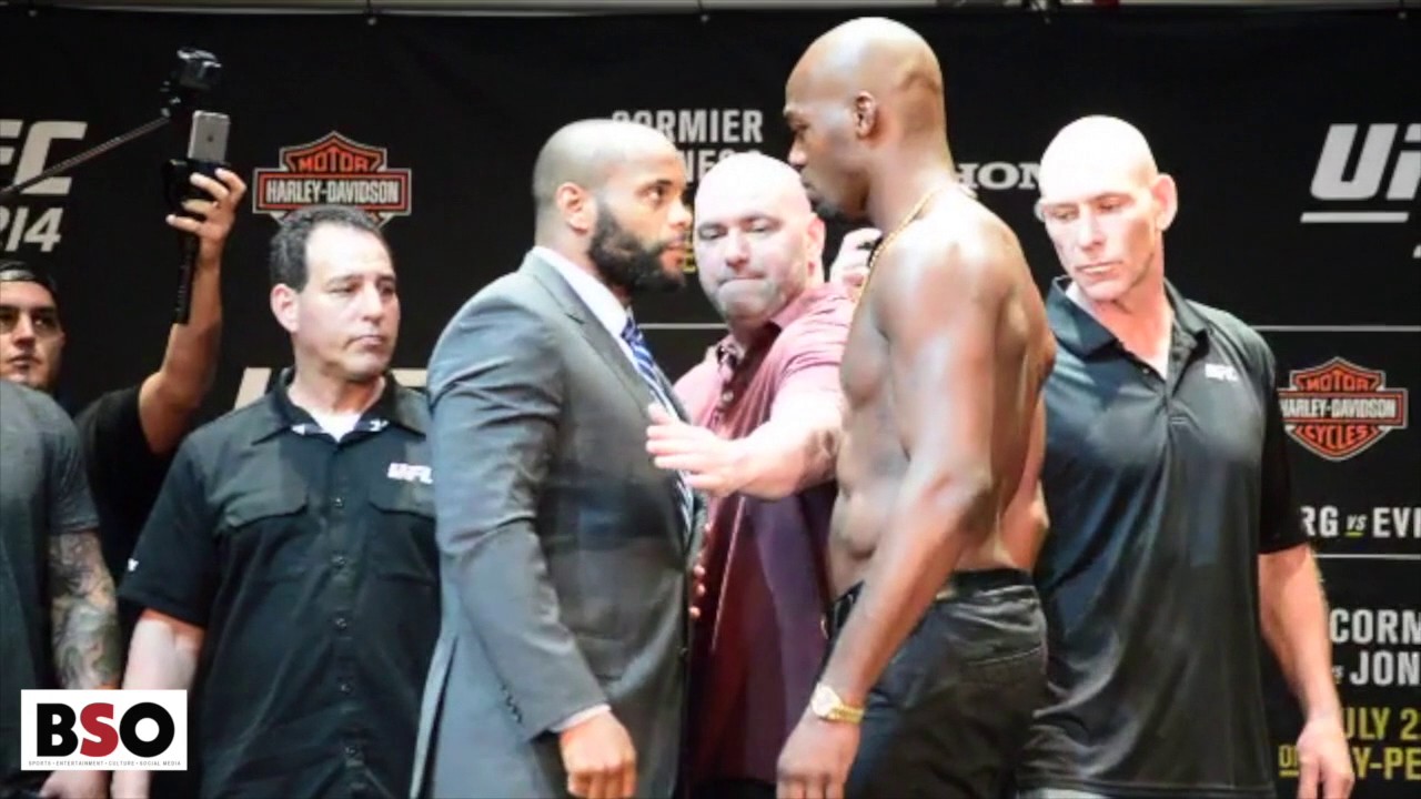 Daniel Cormier & Jon Jones INTENSE FACE-OFF At UFC 214 Press Conference ...