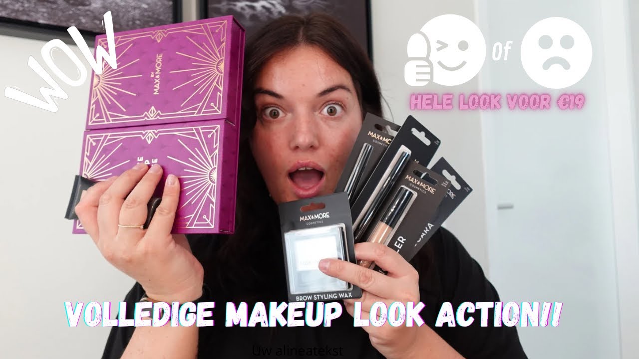 Volledige look met Action Make-up! Top of Flop?? BUDGETPROOF! - YouTube