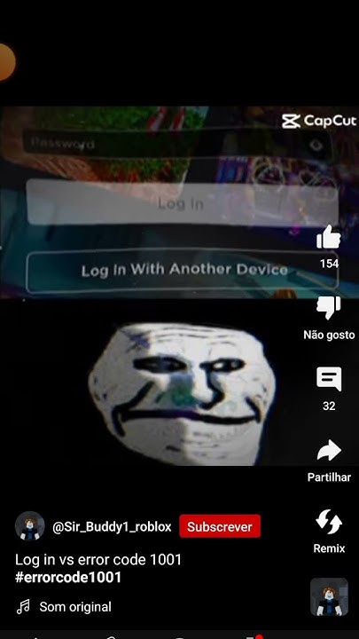 error code 1001 roblox - YouTube