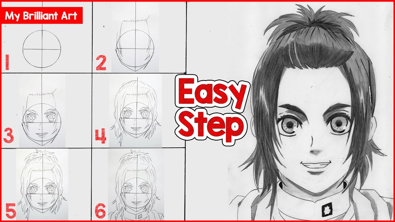 How To Draw Gabi Braun Attack on Titan (Shingeki no Kyojin) - My ...