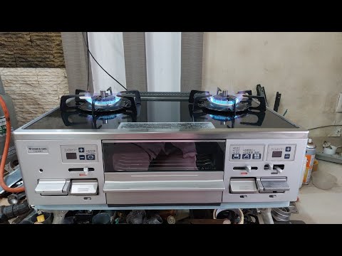 Bếp gas Osaka gas 110-H361 mặt kính viền inox cực đẹp. Giá 3,8tr. LH 0907991583