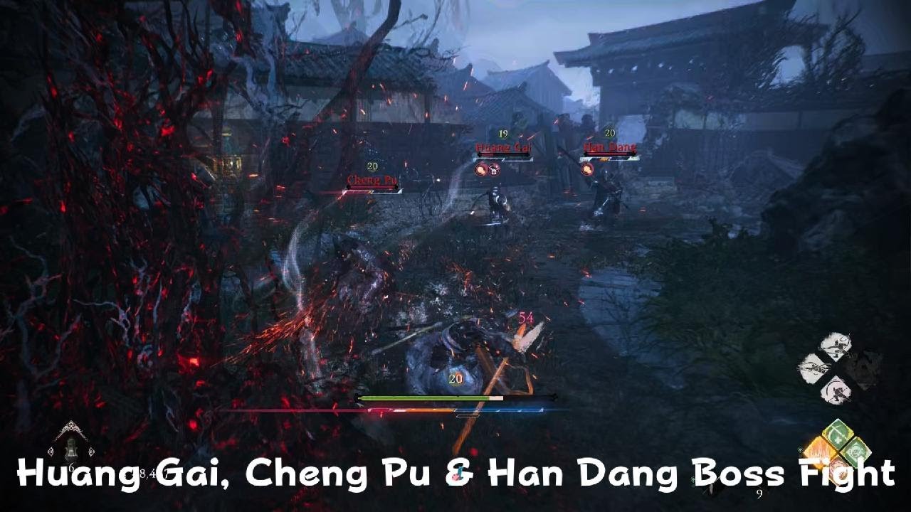 Wo Long: Fallen Dynasty - Huang Gai, Cheng Pu & Han Dang Boss Fight ...