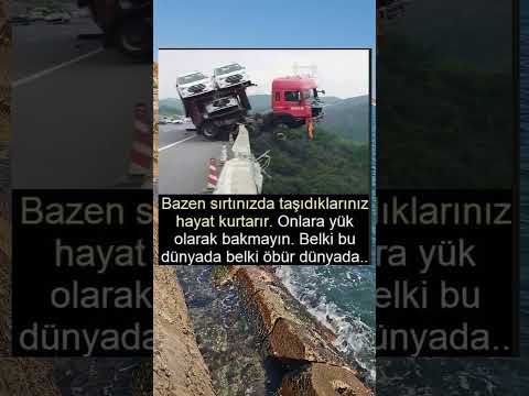 Belki bu dünyada Belki öbür dünyada. #kamyon #trafikkazası #özlüsözler #deniz #sahil #dalgalar