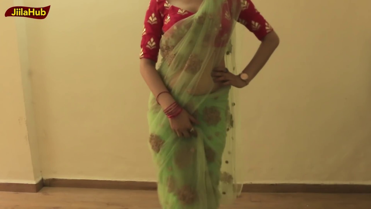 Net Saree Drape | Simplest Way of Saree Wearing Step by Step - YouTube
