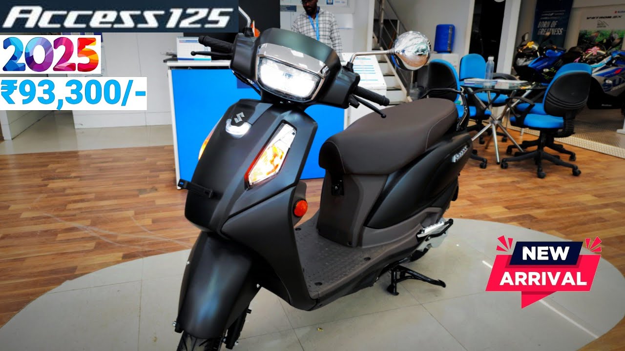 Access 125 New Matt Black Colour 💖 || 2025 Access 125 New Model ...