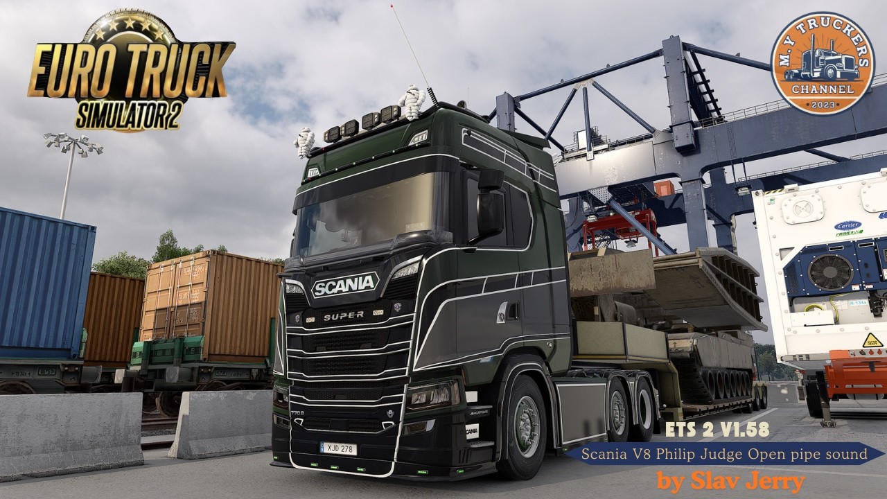 ETS2 1.58 | Scania 770S Philip Judge - Slav Jerry Open Pipe Sound | POV ...