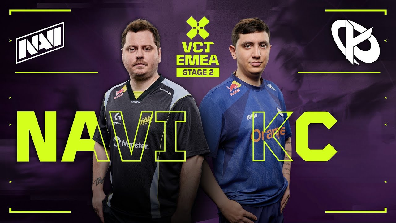 NAVI vs. KC - VCT EMEA 2025 Stage 2 - W4 D2 - Map 2 - YouTube
