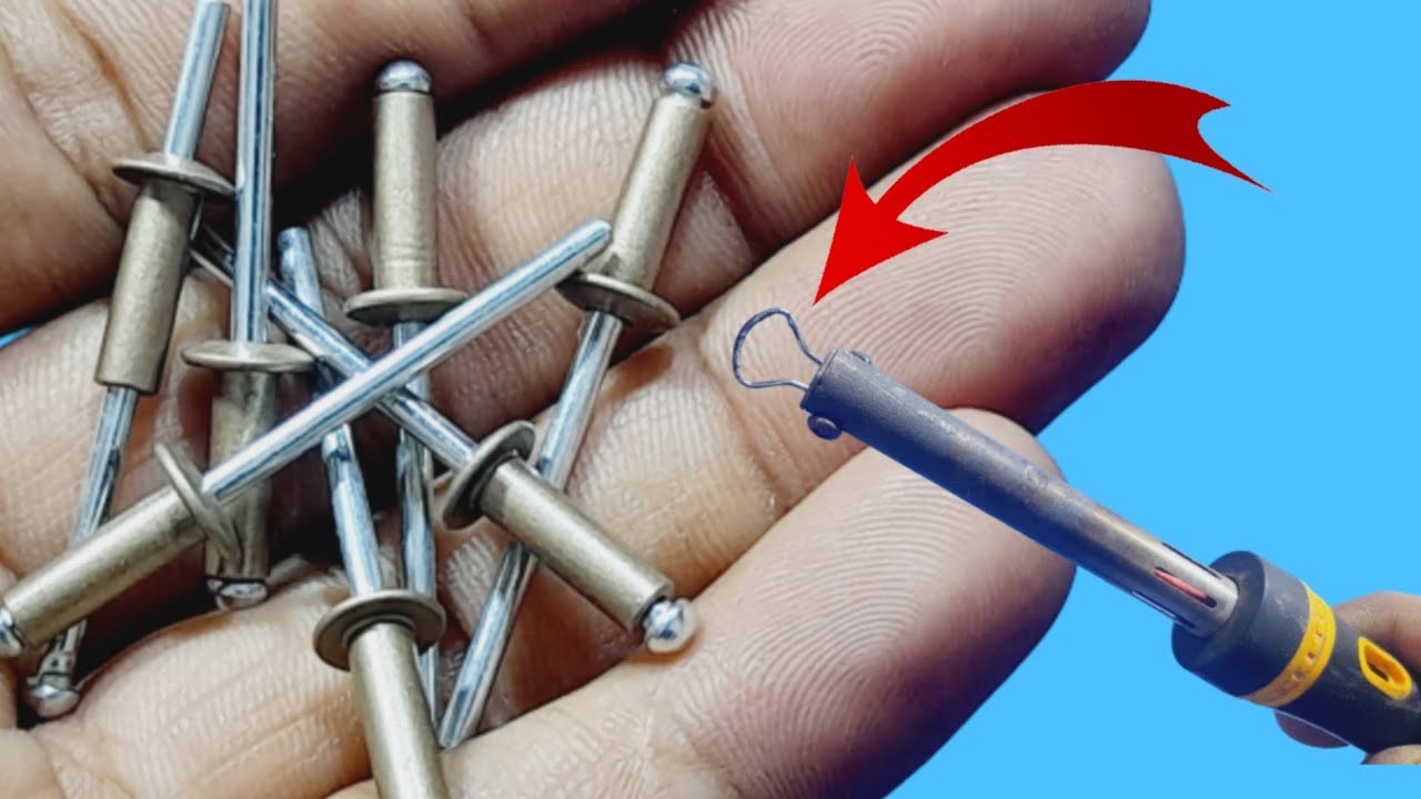 Place the rivets in your electric soldering iron and admire the results ...