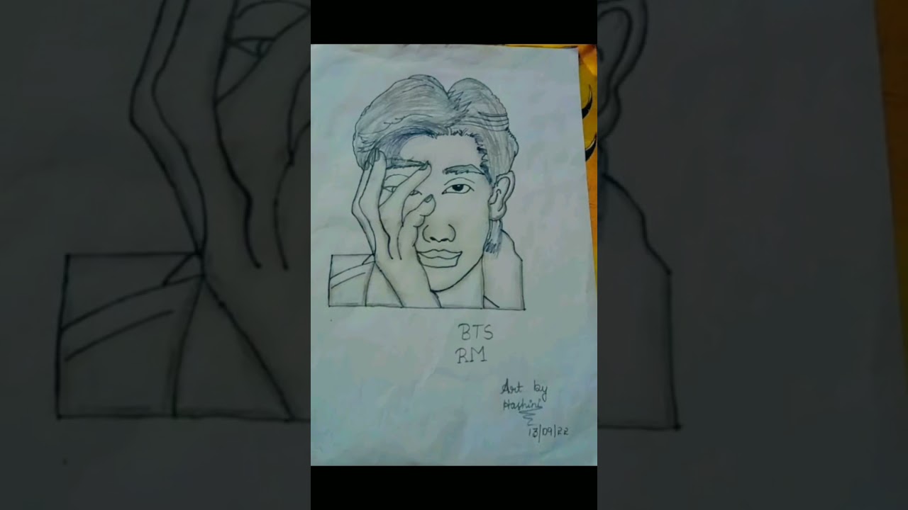 BTS RM draw by myself ️ - YouTube