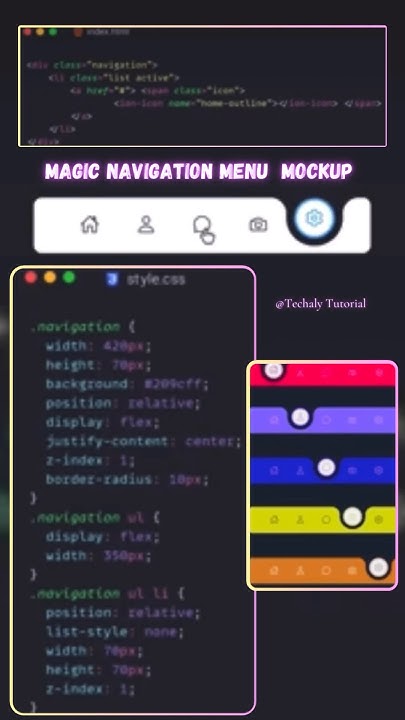 Create a MAGIC Navigation Menu with CSS! [2024] #css3 #htmltutorial # ...