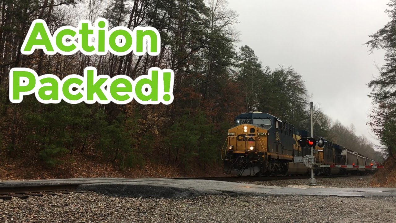 NS special P6A , CSX work train , M692 with a MAC ATTACK! Coal and ...