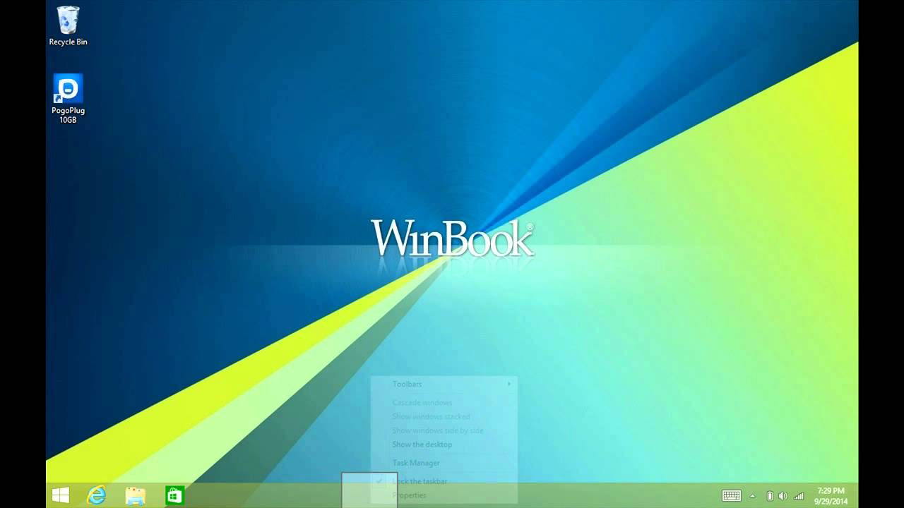 How to Set the WinBook TW100 & TW800 Tablet to Start on the Desktop ...