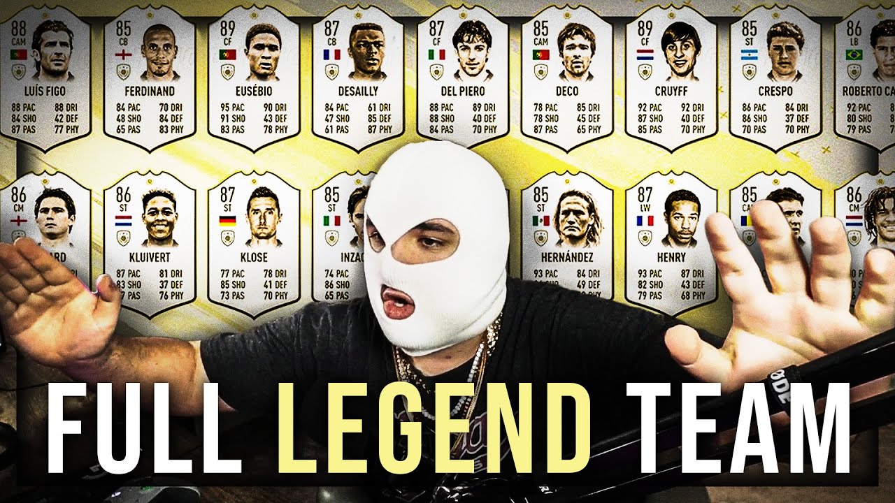 FULL ICON SQUAD U FIFA 20 ULTIMATE TEAM - YouTube