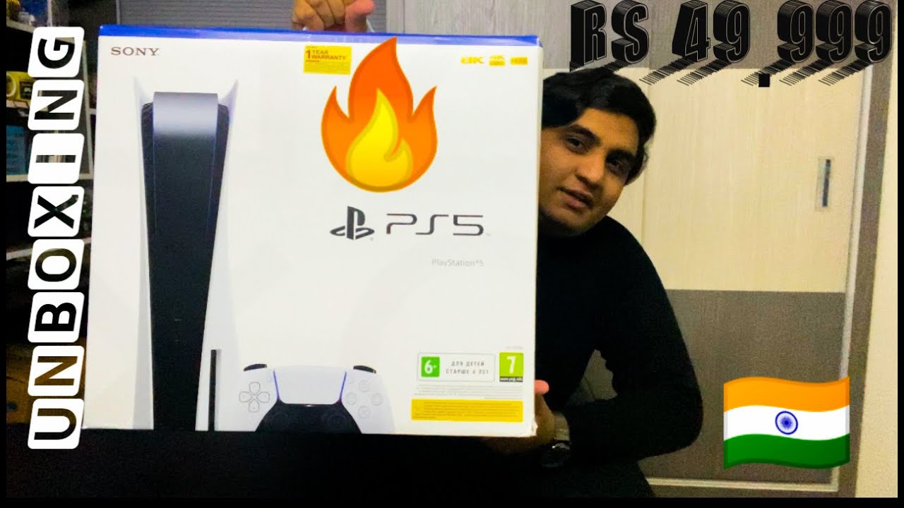 PS5 UNBOXING INDIAN UNIT AND SETUP + FACE REVEAL!!🥳🤩 - YouTube