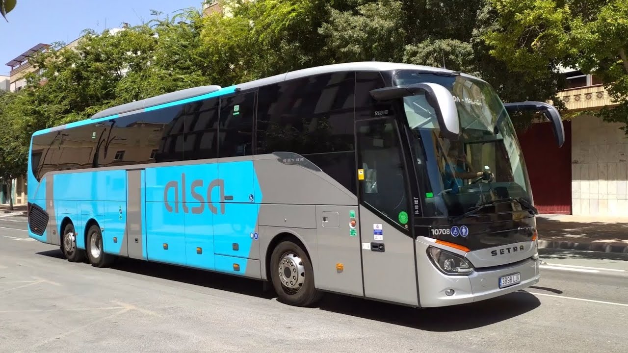 Circulación autobuses Alsa larga distancia Lorca (Murcia) - YouTube