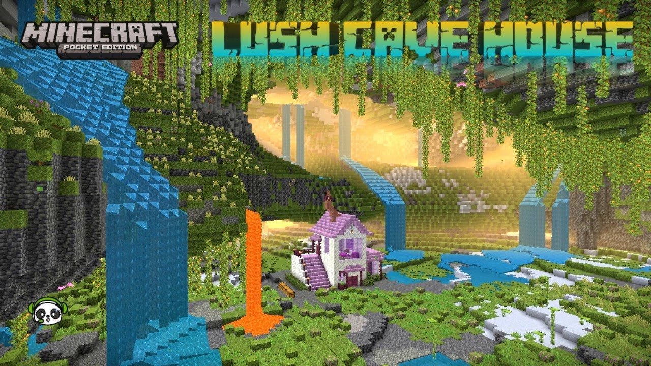 Minecraft 1.19: Lush Cave House with Interior | Tutorial - YouTube