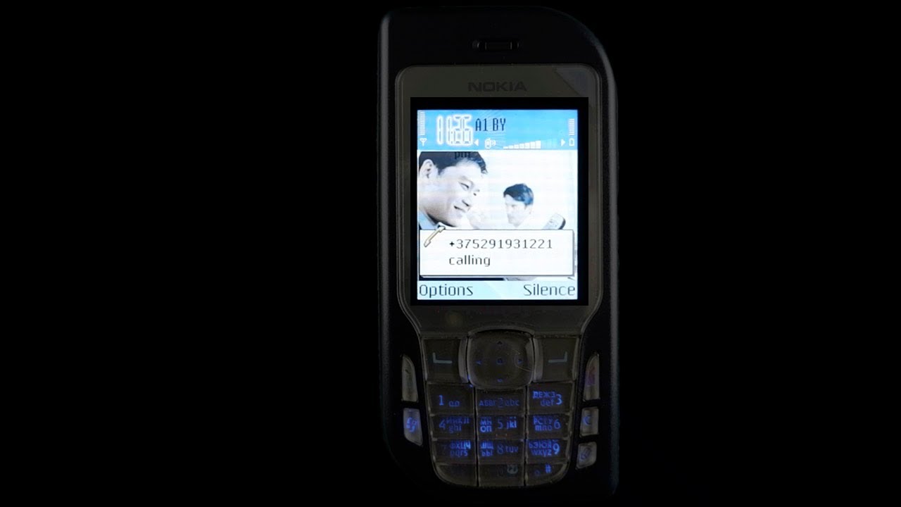 Nokia 6670 night call. Backlight in the dark. Nokia tune - YouTube