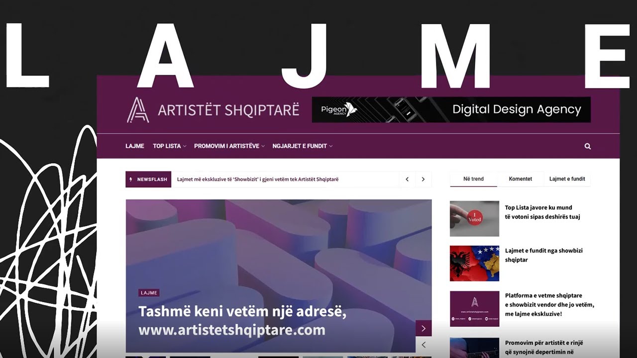 Artistët Shqiptarë - Platforma më e madhe e Showbizit në vend - YouTube