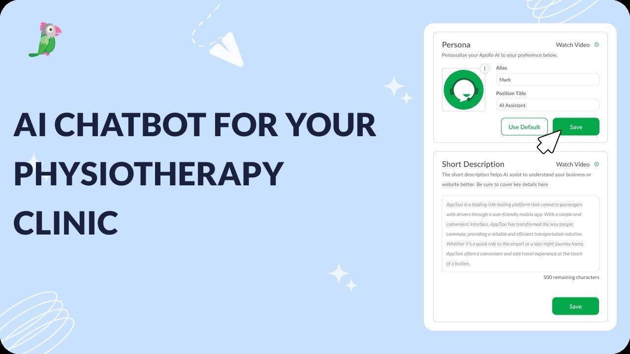 AI Chatbot for your physiotherapy clinic - YouTube