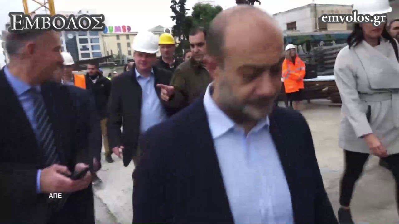 Επίσκεψη του υπ. Υποδομών και Μεταφορών, Κ. Καραμανλή στο εργοτάξιο του ...