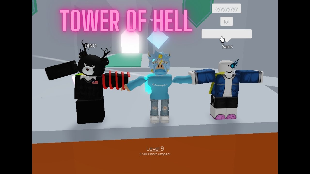 Completing tower in Tower of hell - YouTube