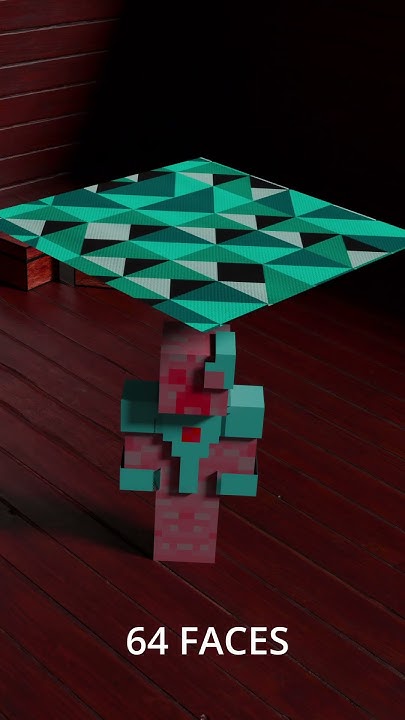 3D Cloth Simulation in Minecraft #blender3d #blenderanimation # ...