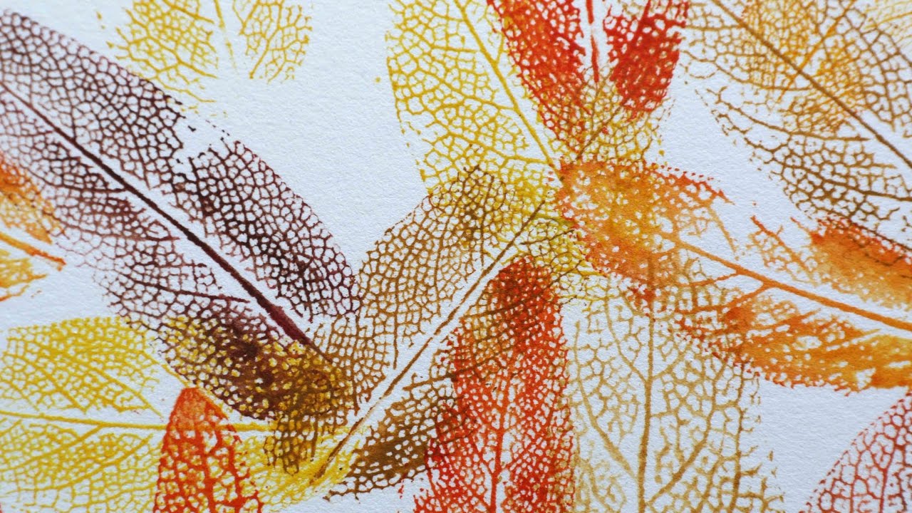 Creating Watercolour Monoprints using Sage Leaves - YouTube
