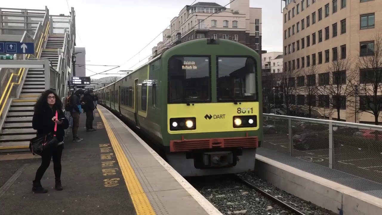 Irish Rail DART 8500, 8510, and 8520 Class EMUs at Grand Canal Dock (2 ...
