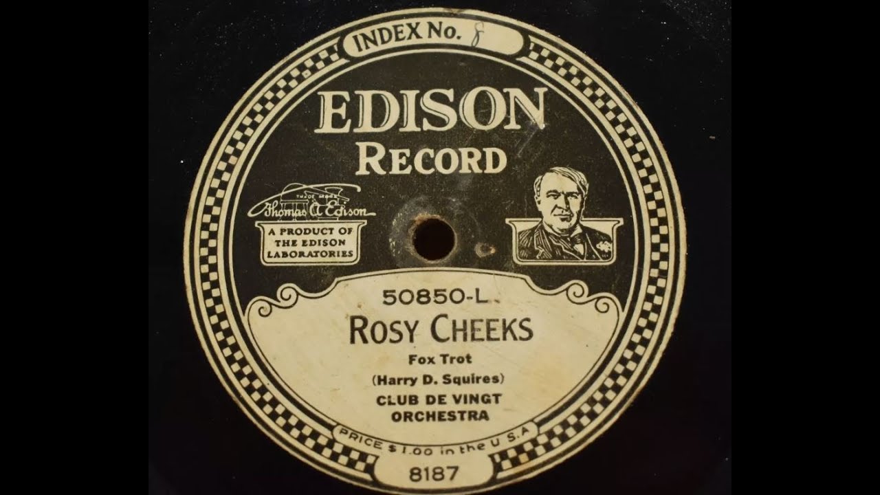 "Rosy Cheeks" All Star Trio (1921) flapper song by Mitchell Parish ...