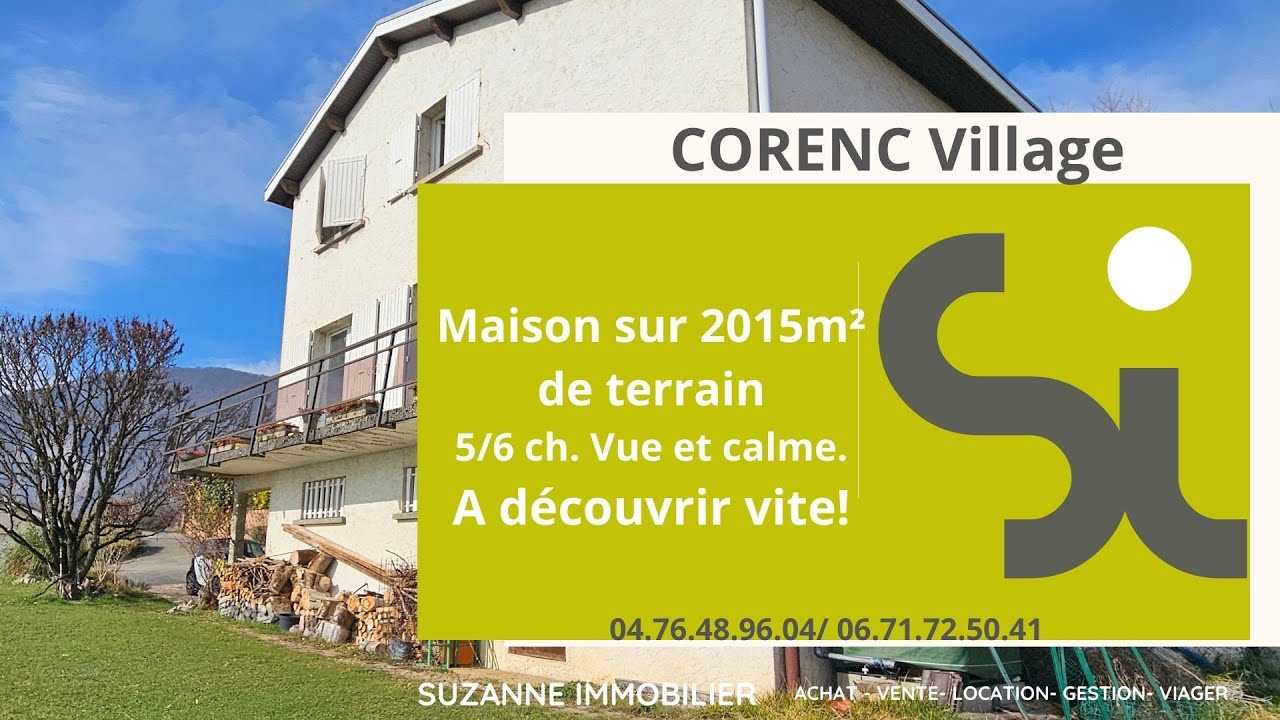 CORENC village, au calme & vue superbe maison 5/6 ch s/ 2015m² terrain ...