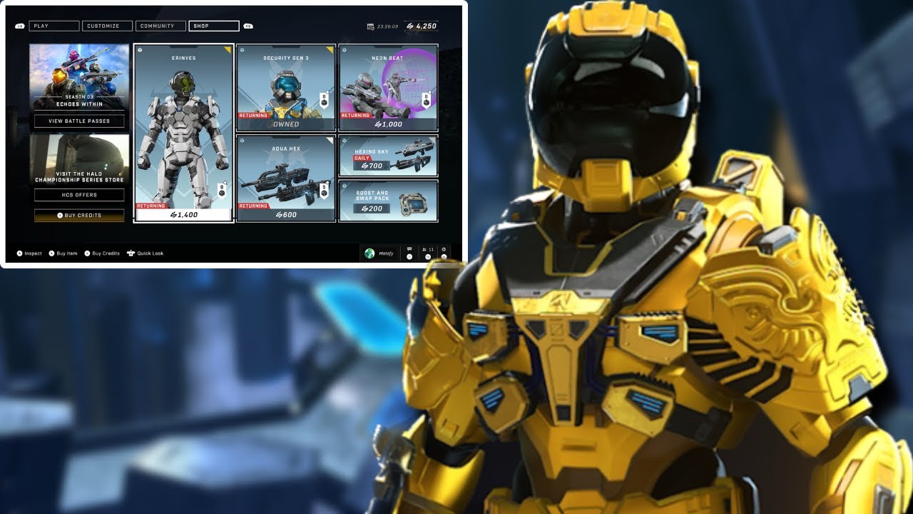 Security is BACK in the Halo Infinite Shop! - YouTube