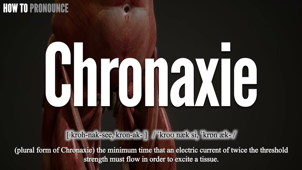 Chronaxie Pronunciation | How to Pronounce (say) Chronaxie CORRECTLY ...