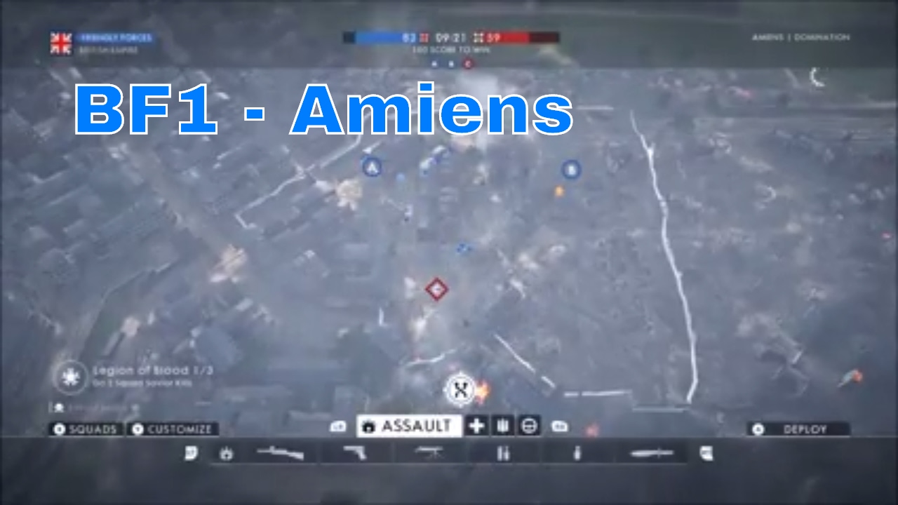 Battlefield 1 Online - Fierce Domination Battles on Amiens Map (Xbox ...