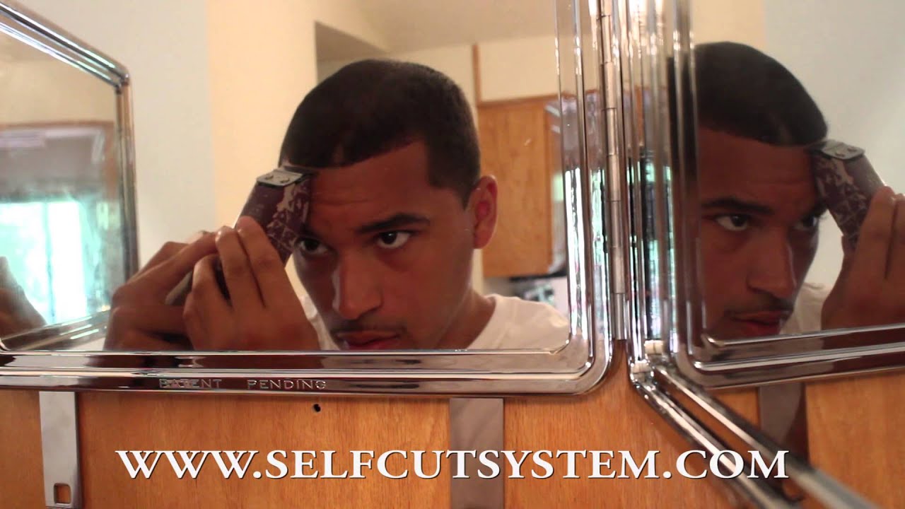 How to Line Up Your Own Hair // Self-Cut System Tutorial - YouTube