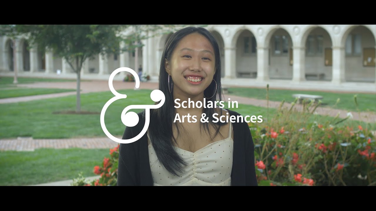 2020 Scholars in Arts & Sciences: three students tell their story - YouTube