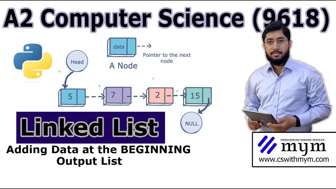 Linked List Oop Intro Adding Node At The Beginning Output List 6212