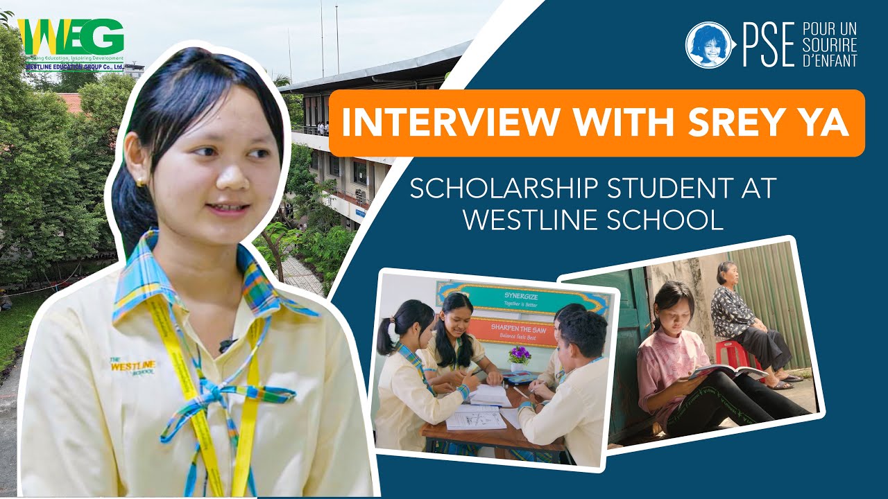 Interview with Srey Ya, scholarship student at Westline School - YouTube