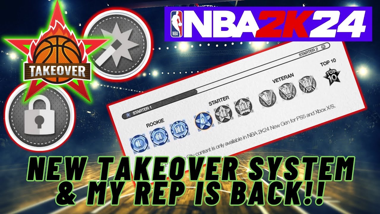 NBA 2K24 MyRep HAS RETURNED & THE NEW TAKEOVER SYSTEM. - YouTube