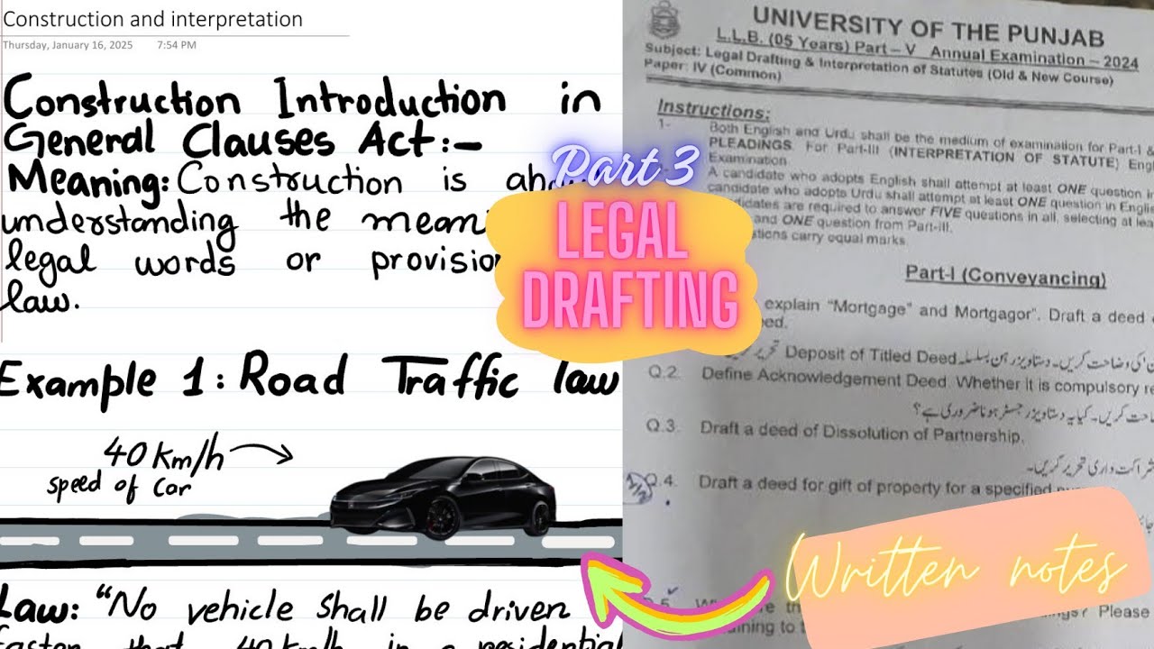 construction and interpretation in general clauses act Drafting part 3 ...