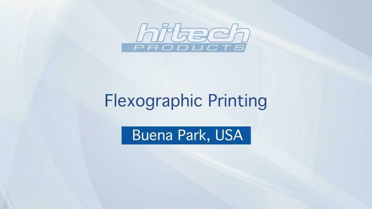 Hi-Tech Products Flexographic Printing - YouTube