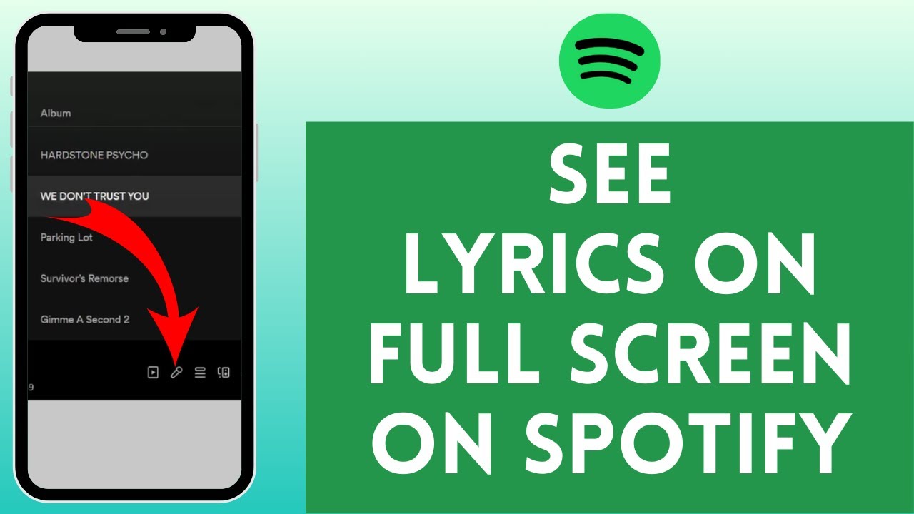 How to See Lyrics Full Screen on Spotify (2024) | Enable Lyrics on ...