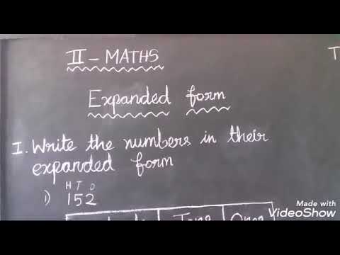 2nd STD MATHS - EXPANDED FORM - YouTube