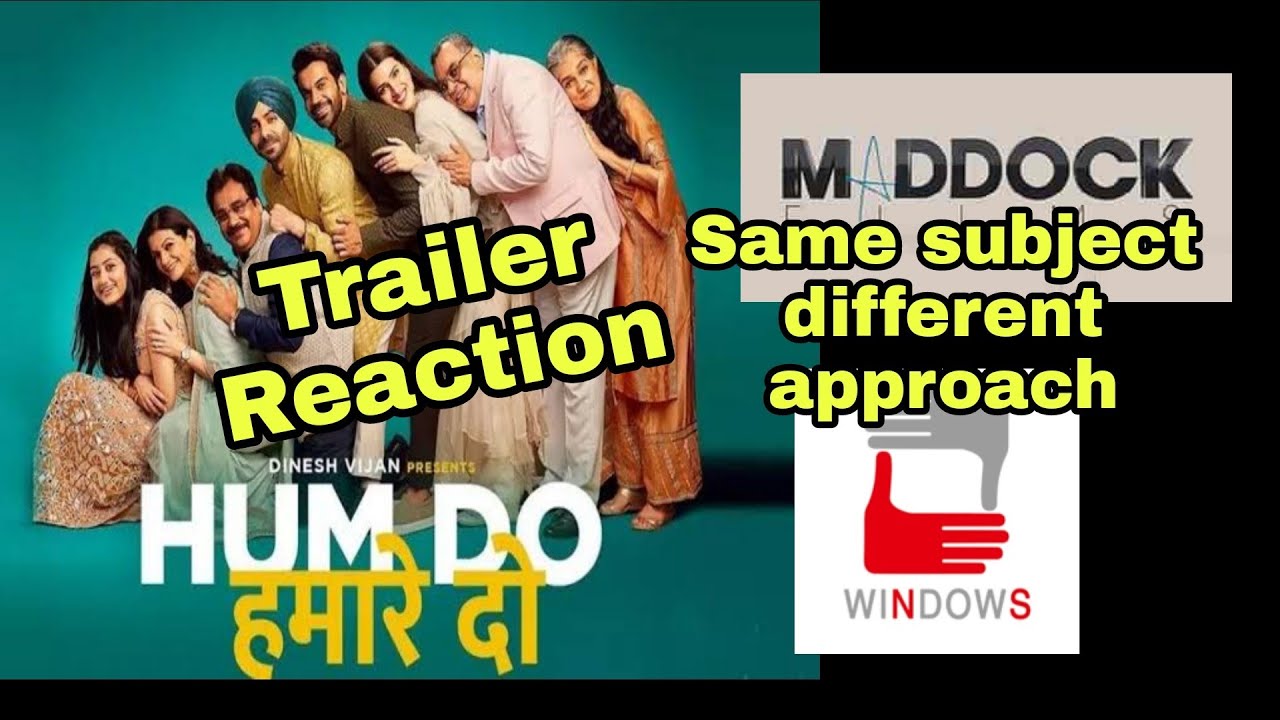 Hum Do Hamare Do Trailer Reaction - YouTube