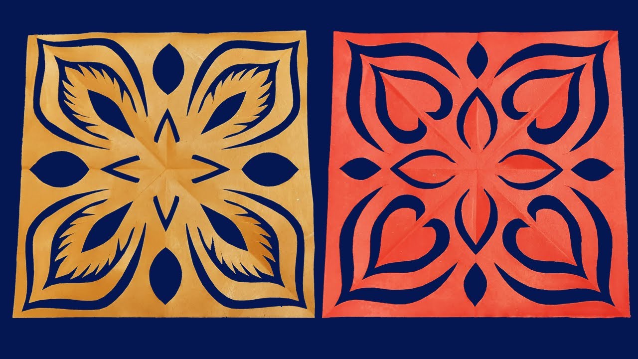 2 simple & Easy Paper cutting Design for decoration | wall decoration ...