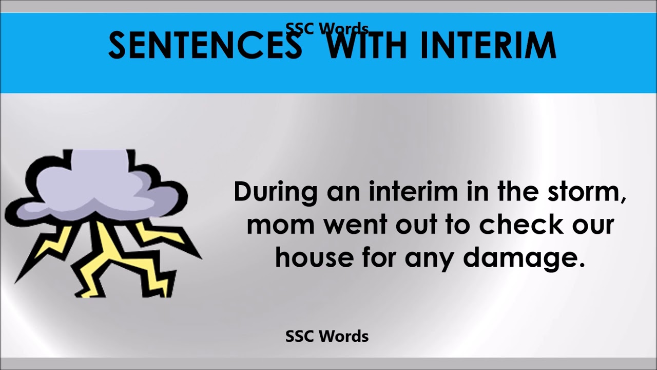 Interim - Improve English - Meaning and 5 sentences - GRE / CAT / GMAT ...