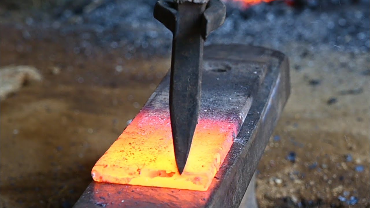 Making hunting spear from old truck leaf | Blacksmith | How to make a ...