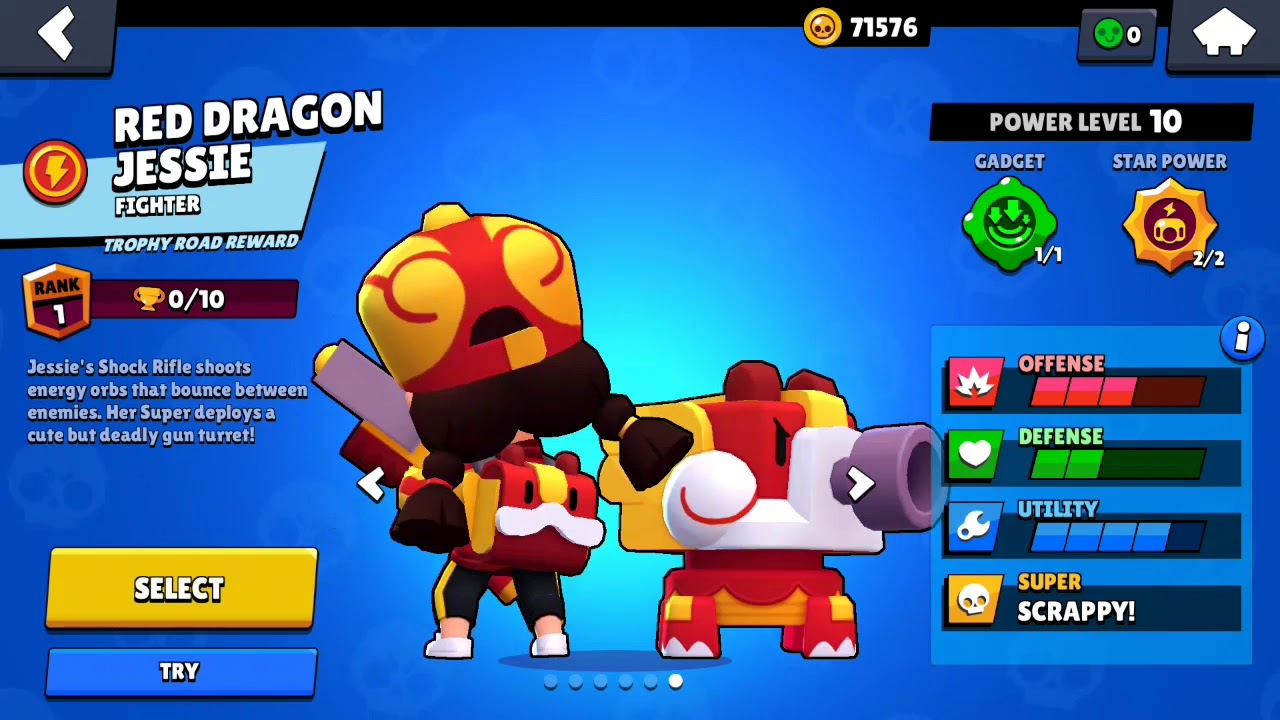 New jessie skin"Red dragon jessie": Gameplay+Winning and losing poses ...