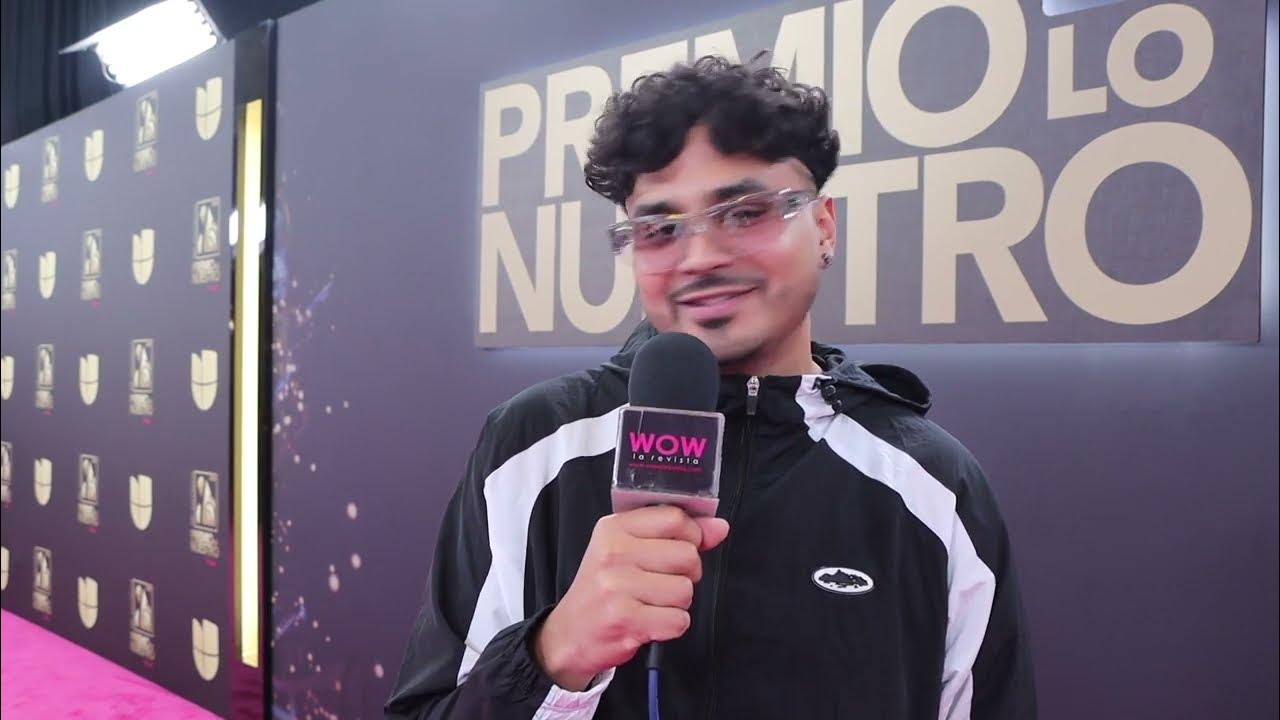 Alvarito Diaz su primera vez en Premio Lo Nuestro 2023 | Entrevista - YouTube